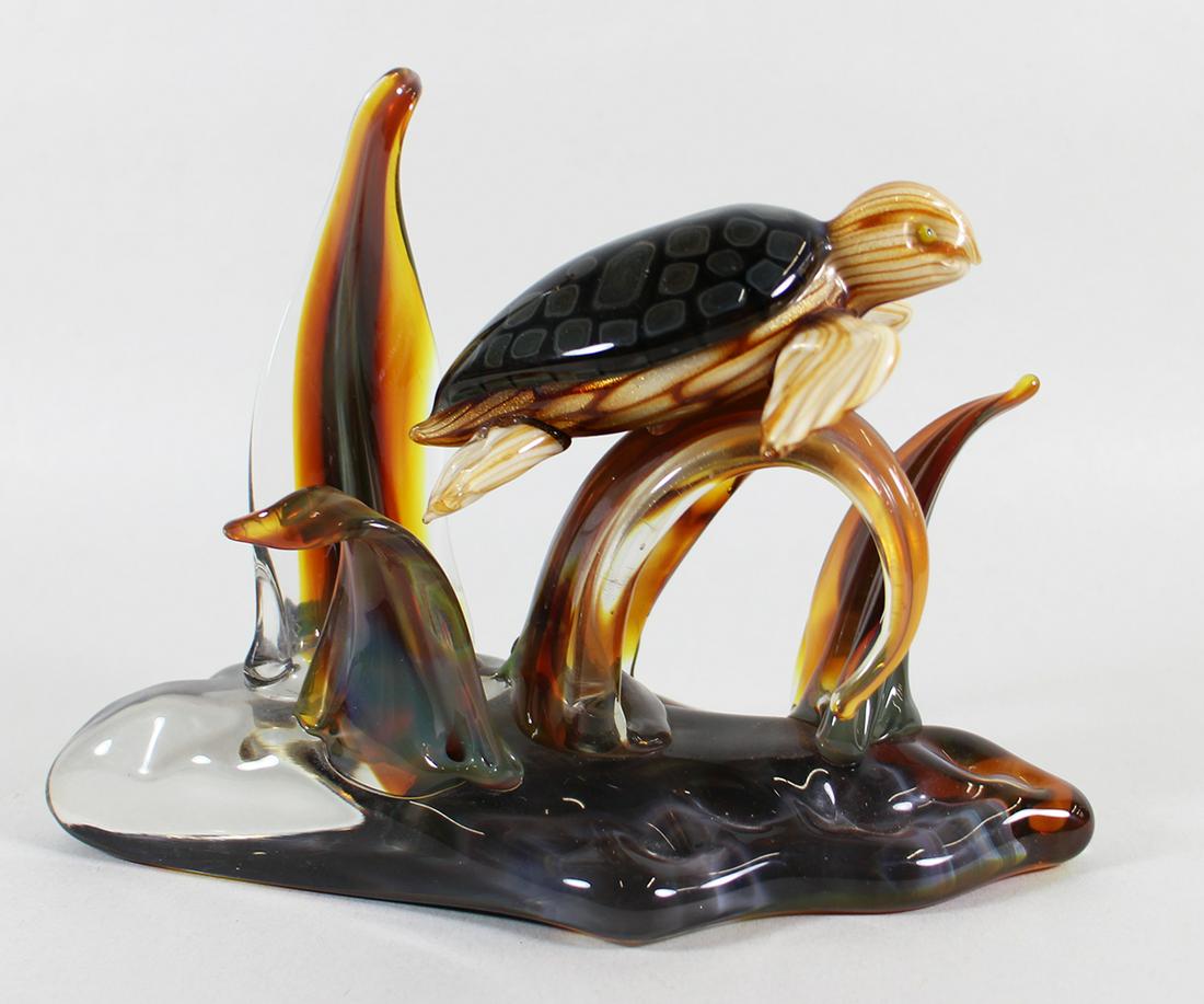SIGNED MURANO GLASS TURTLE SCULPTURE - Jan 04, 2020 | Vero Beach ...