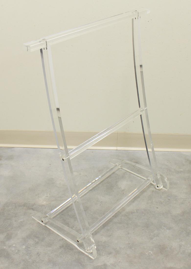 MODERN SCHEIBE LUCITE TOWEL RACK - Feb 15, 2020 | Vero Beach Auction in FL