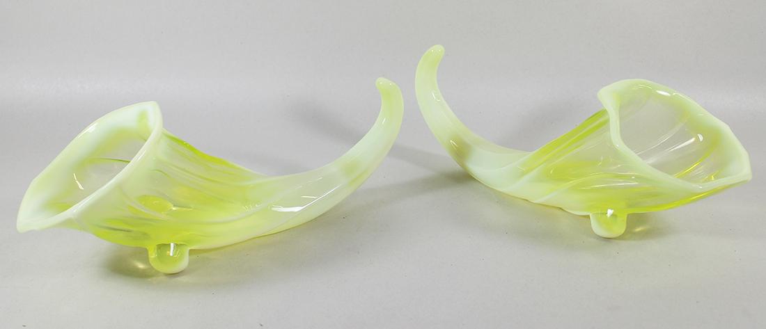 (2) DUNCAN MILLER CORNUCOPIA VASES - Feb 15, 2020 | Vero Beach Auction ...