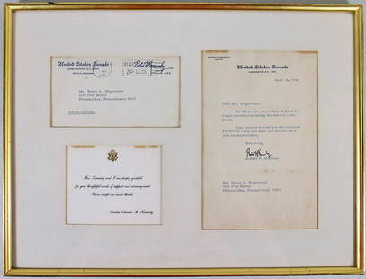 Senator Robert F. Kennedy Signed Letter
