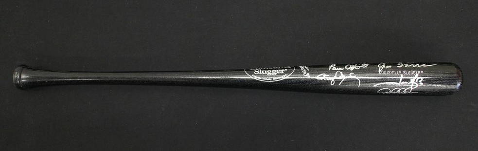 Signed Derek Jeter Louisville Slugger Yankees Bat