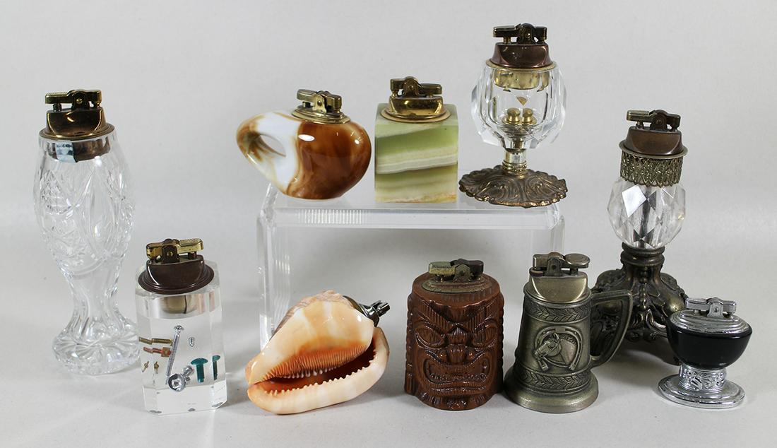 (10) Vintage Desktop Lighters