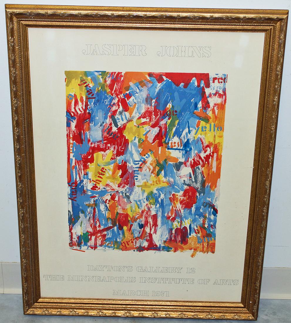 JASPER JOHNS GALLERY POSTER - May 16, 2020 | Vero Beach Auction in FL
