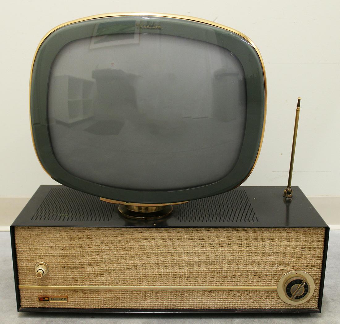 Retro 1959 Philco Predicta Swivel Television Tv