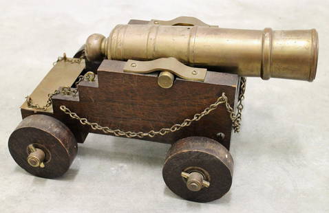 Vintage Brass Signal Cannon