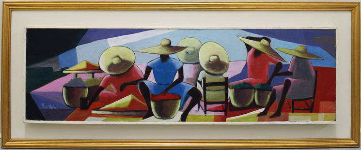 Haitian Painting By Raoul Viard