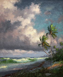 A.e. Backus Florida Beach Painting