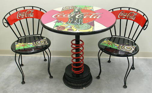 Coca Cola Patio Table Set (3)