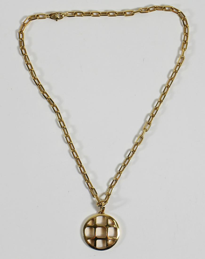 18k Cartier Pendant & Necklace