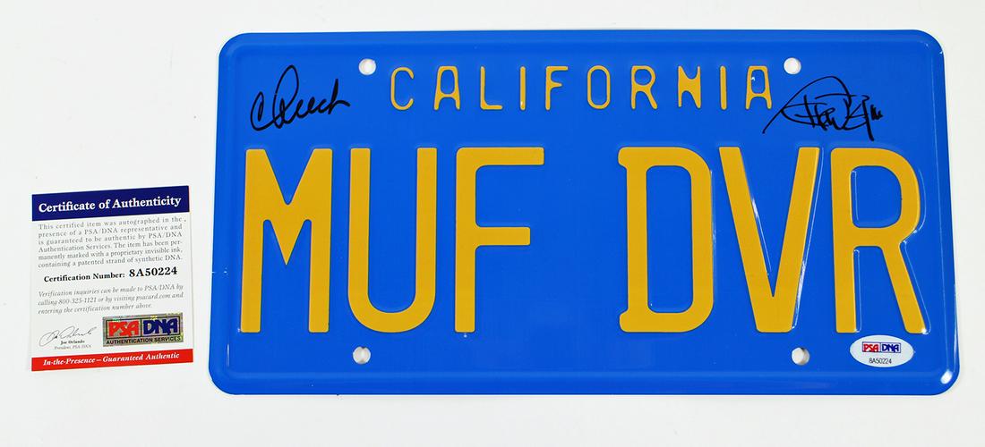 Cheech And Chong Signed License Plate