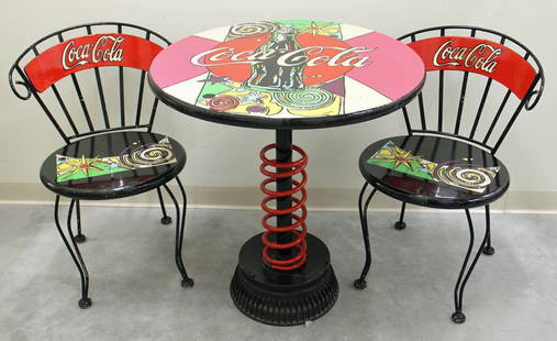 Coca Cola Patio Table Set (3)