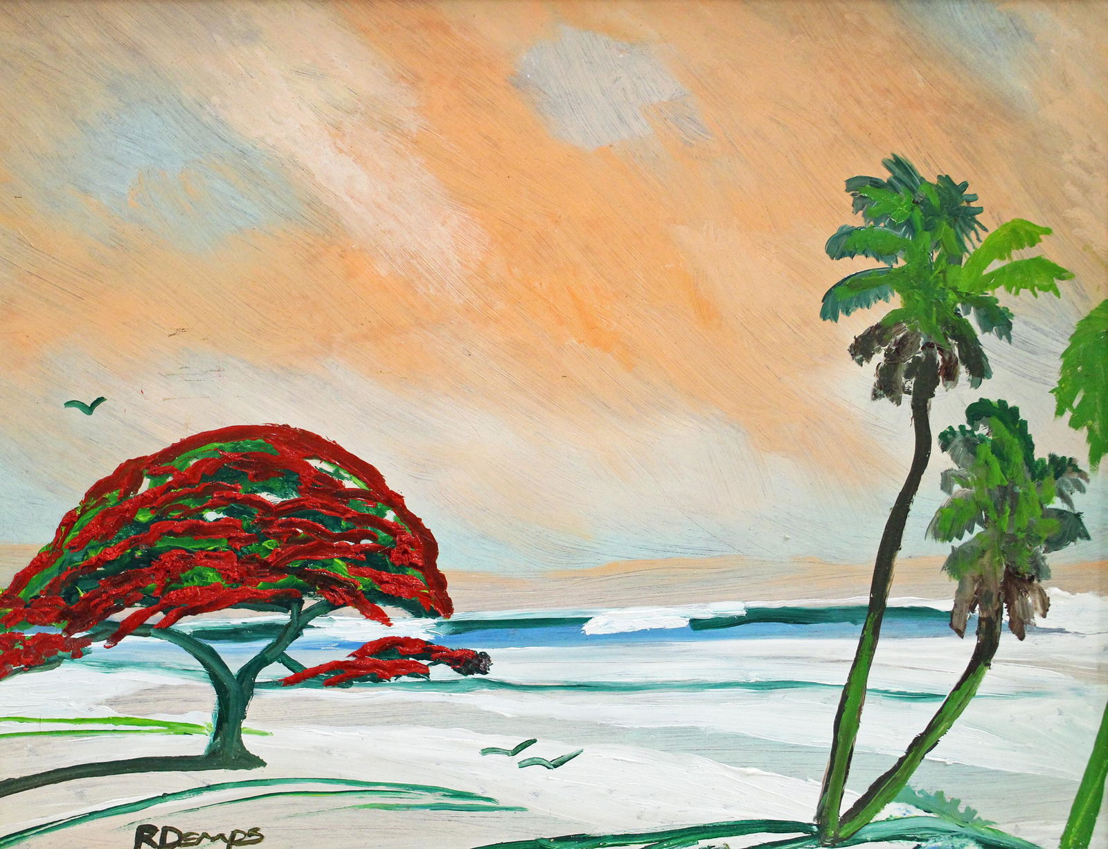 Rodney Demps Poinciana Beach Highwaymen Painting