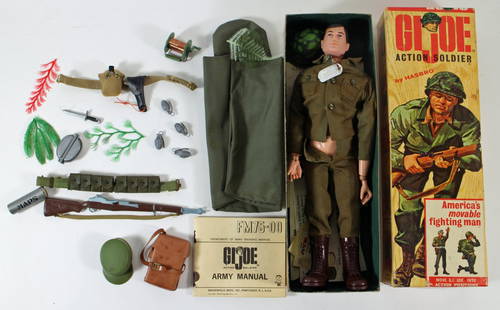 Vintage 1964 Gi Joe Figure W/ Box & Accessories