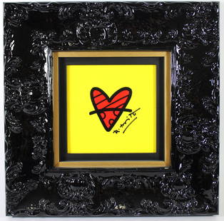 Romero Britto Acrylic 1990 Painting