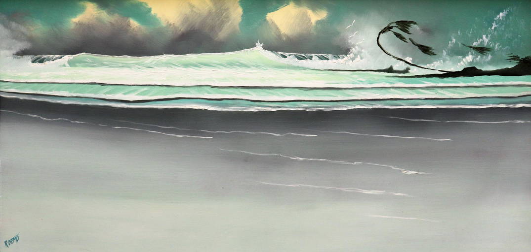 Rodney Demps Ocean Waves Highwaymen Painting