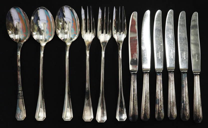 12 Piece Christofle America Pattern Flatware
