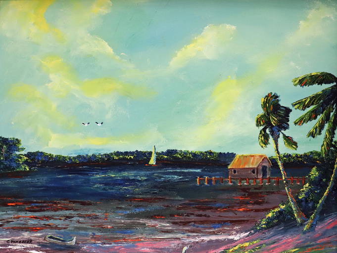 Chico Wheeler River Sailing Highwaymen Painting