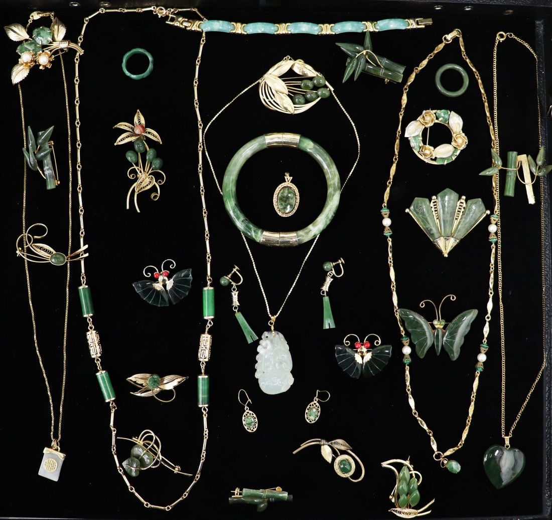 Vintage Jade & Gold Filled Jewelry Collection