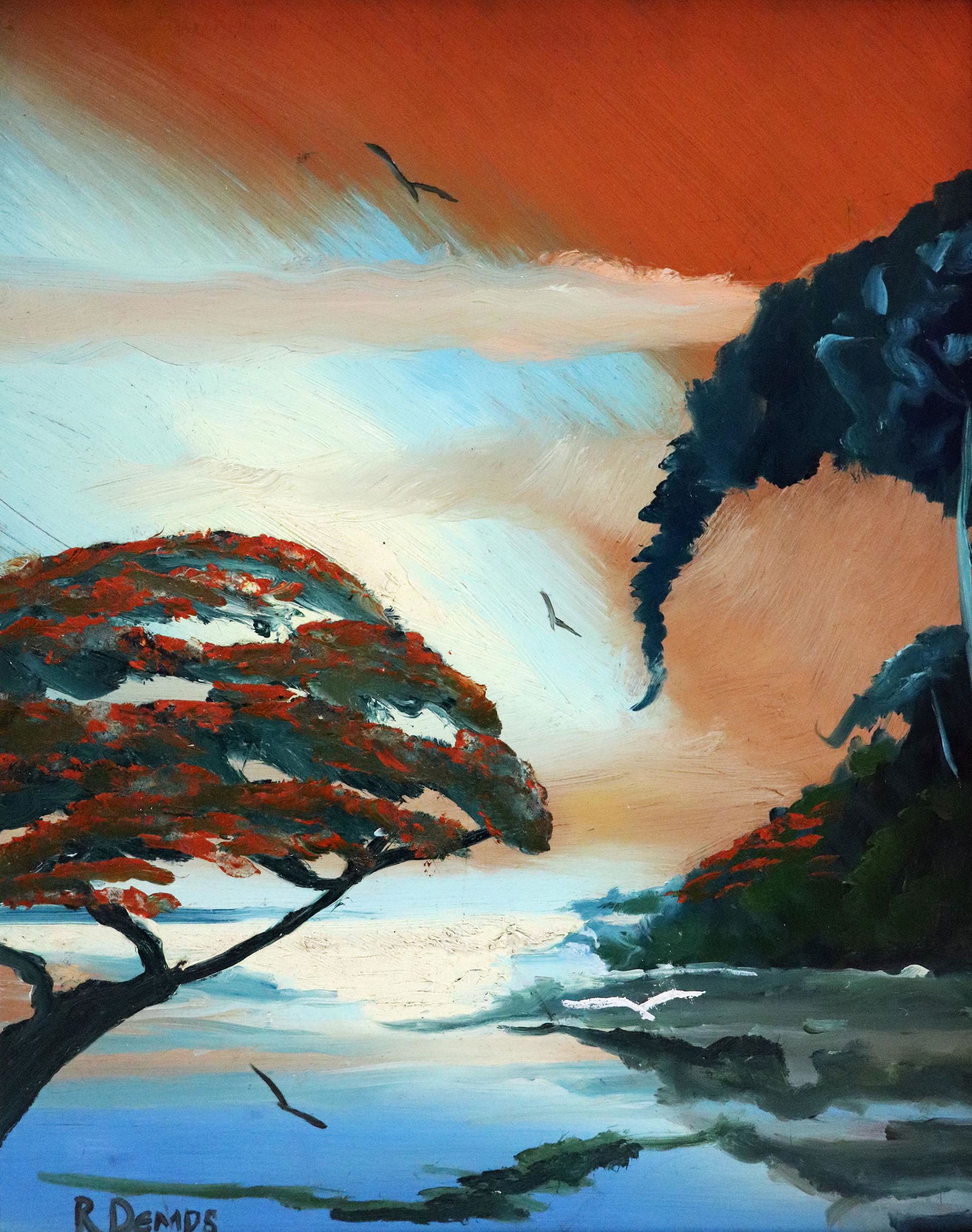 Rodney Demps Poinciana Highwaymen Painting