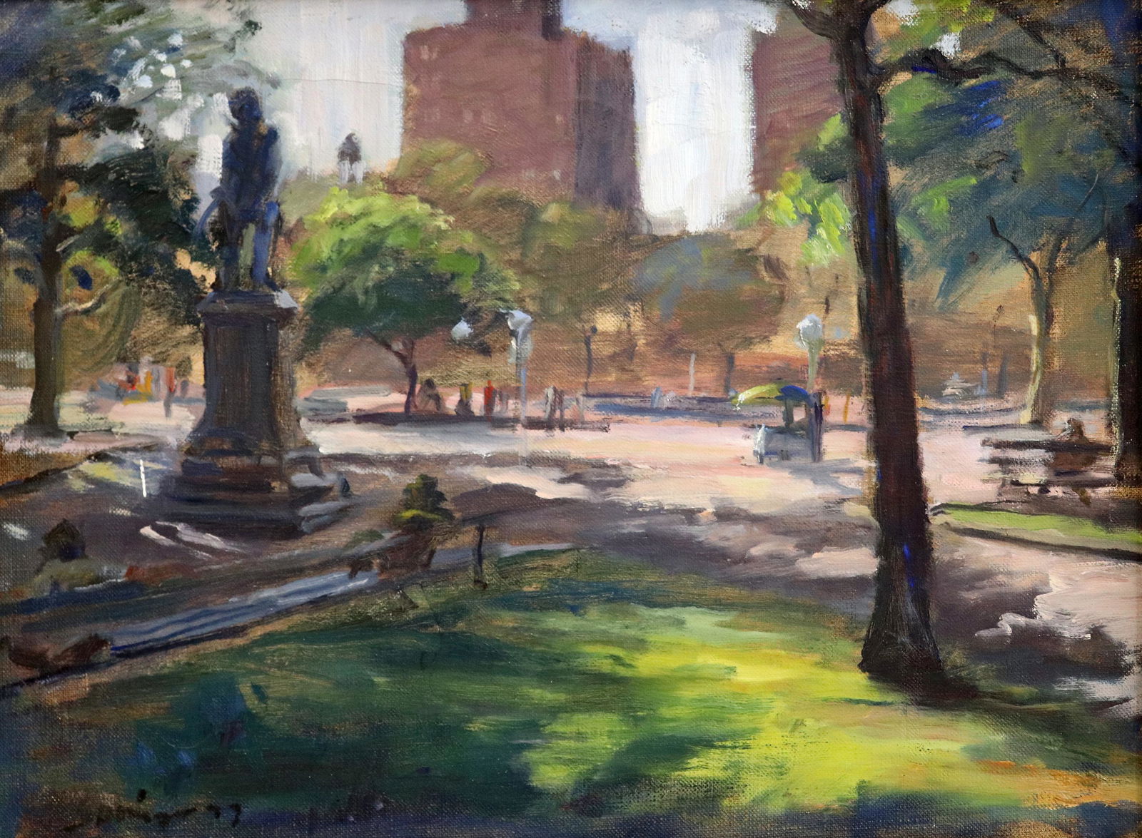 Anthony Springer New York Central Park Painting Auction