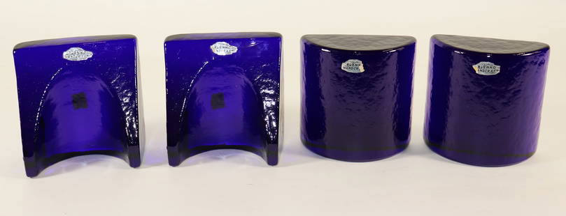 Cobalt Blue Blenko Decanter