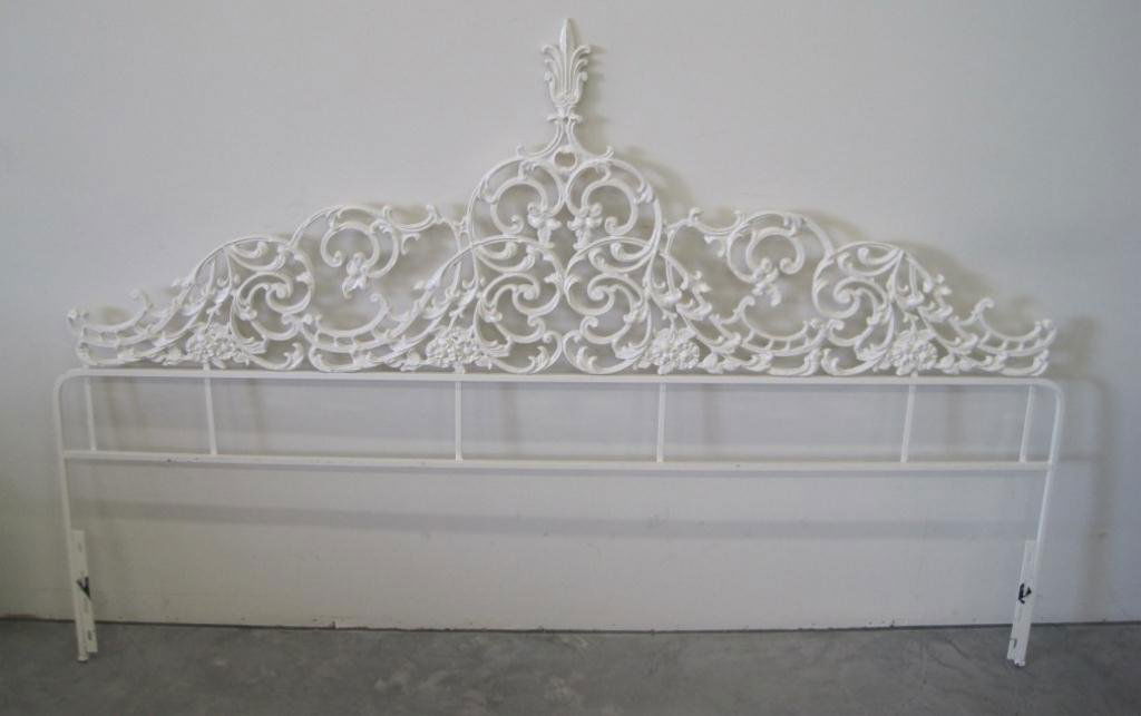 ANTIQUE WROUGHT IRON HEADBOARD
