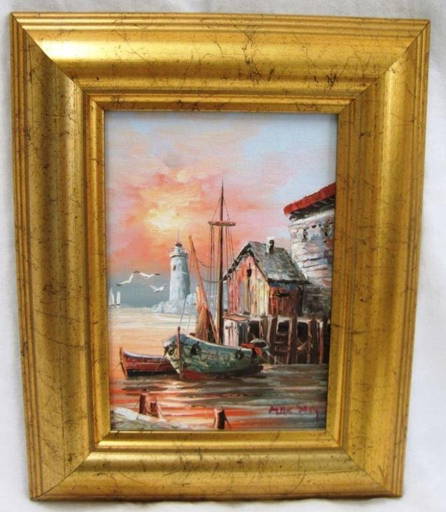 Max Savy Oil On Board Painting