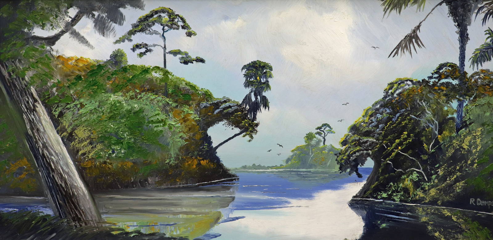 Rodney Demps Florida Inlet Highwaymen Painting Auction