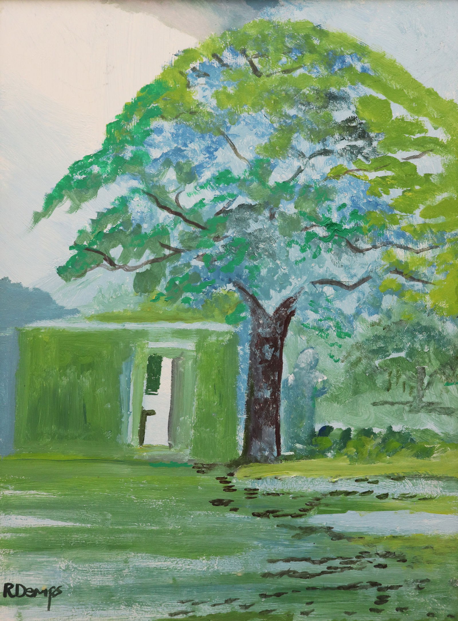 Rodney Demps House & Oak Tree Highwaymen Painting Auction