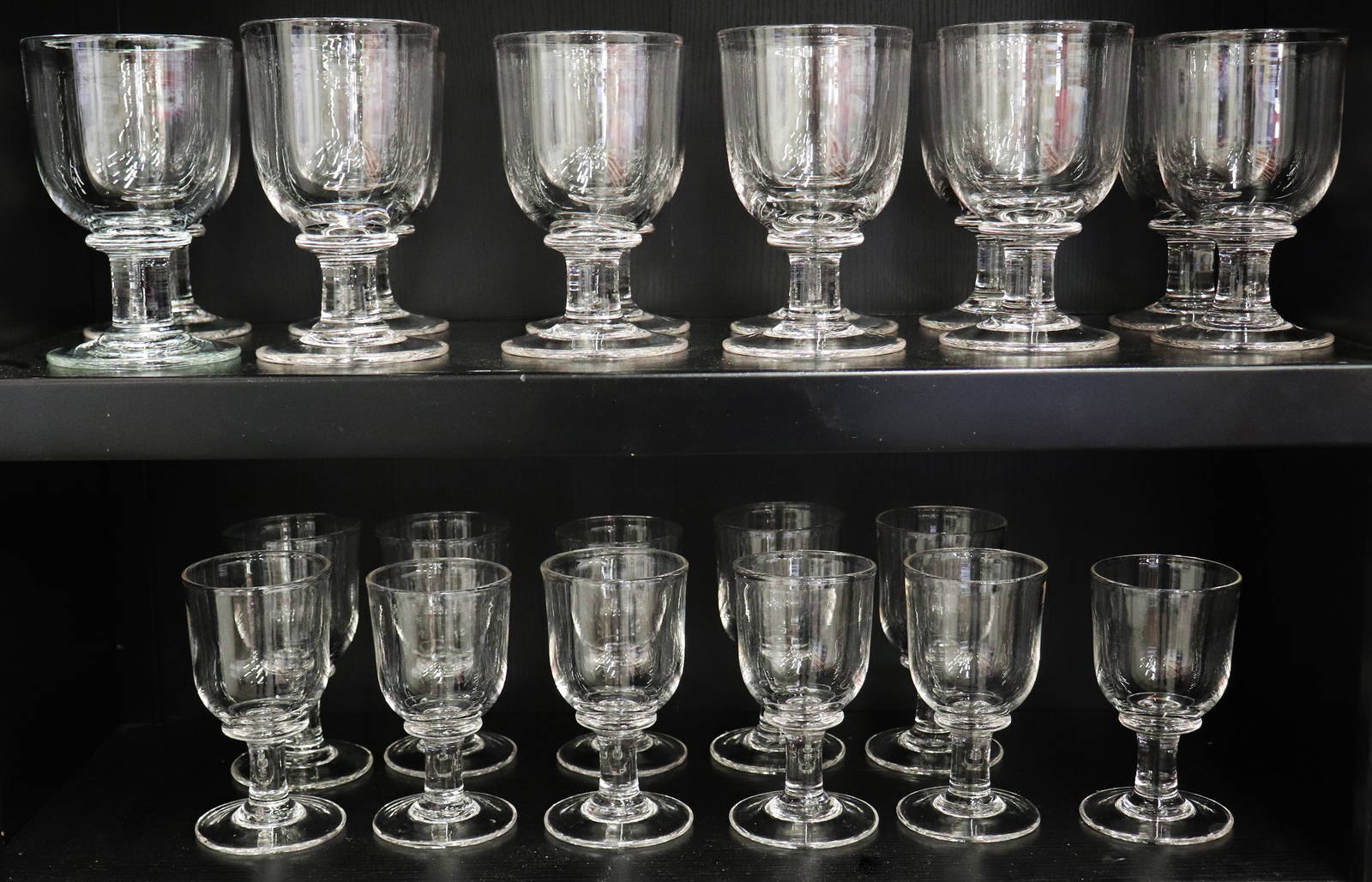 Simon Pearce Glass Stemware - 23 Piece Auction