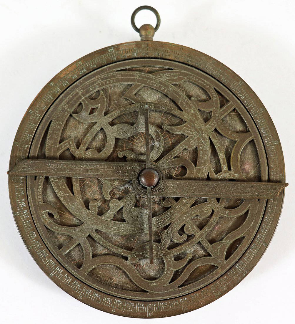 Old Astrolabe Astronomical Instrument Auction