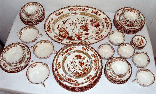 COPELAND SPODE INDIA TREE CHINA SET - Aug 25, 2012 | Vero Beach Auction in Florida