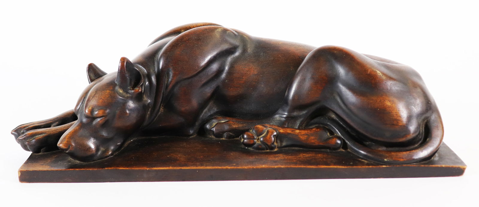 Hans Huggler-wyss Wood Doberman Dog Sculpture Auction