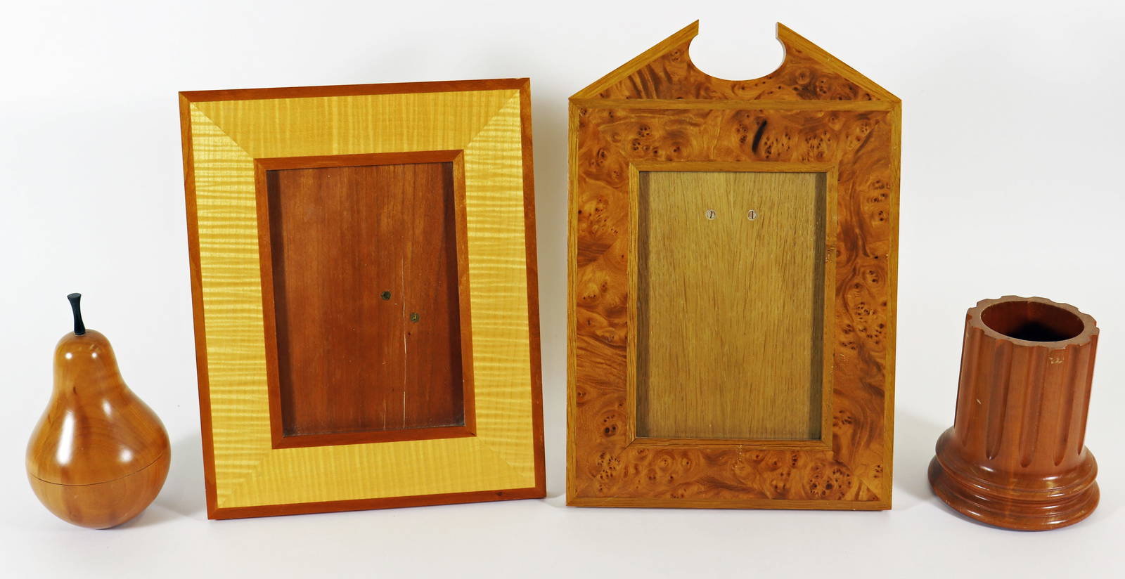 David Linley Wood Frames, Pen Holder, & Pear Auction