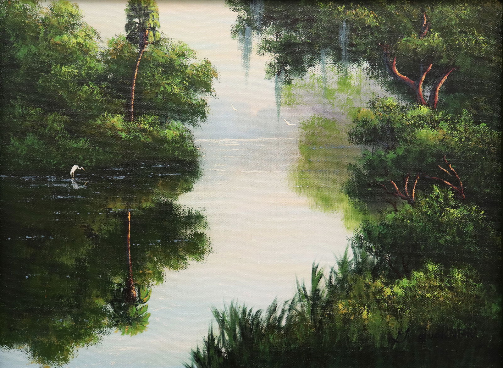 George Buckner Florida Inlet Highwaymen Painting Auction