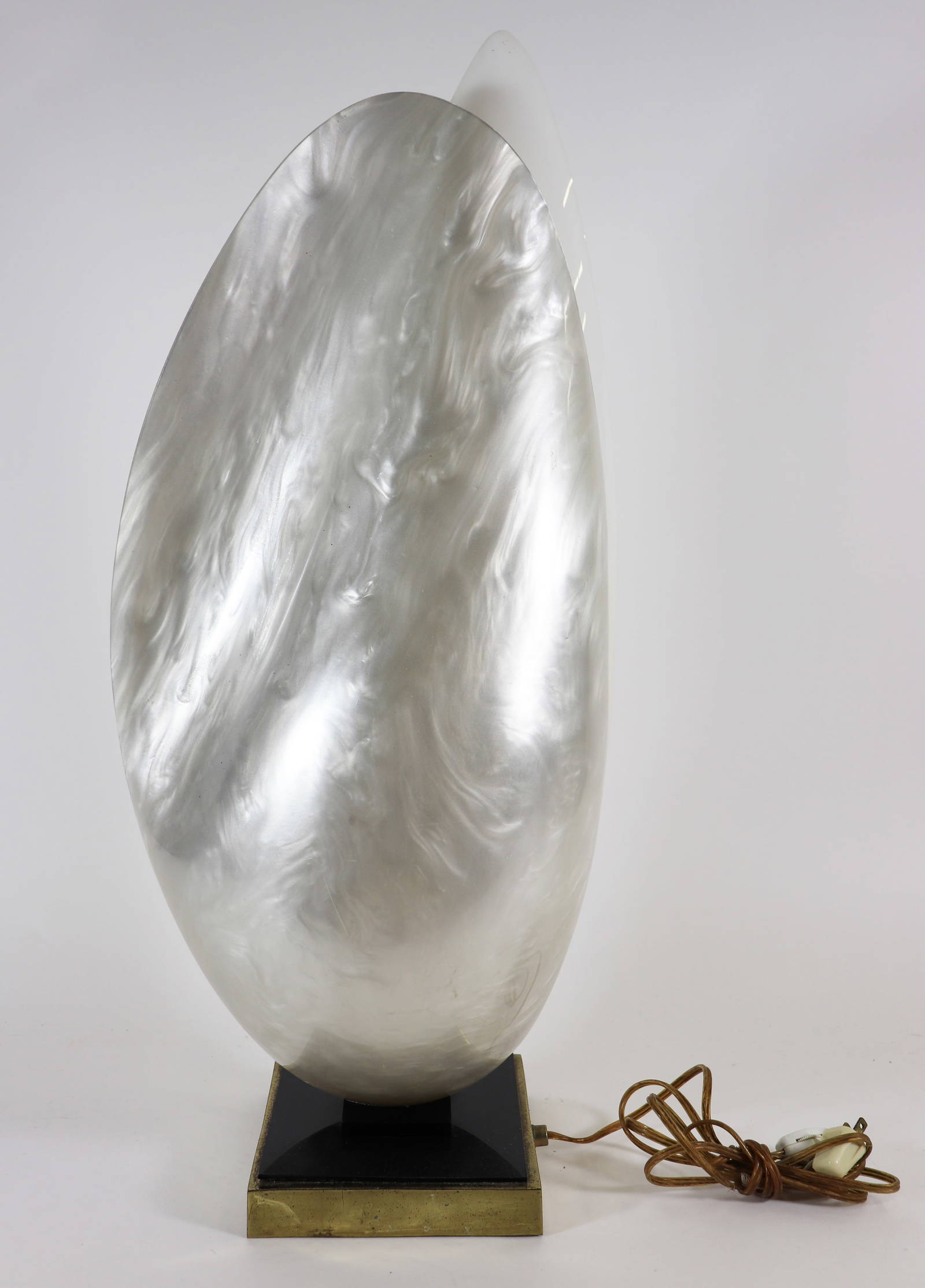 Vintage Rougier Modern Clam Shell Lamp Auction