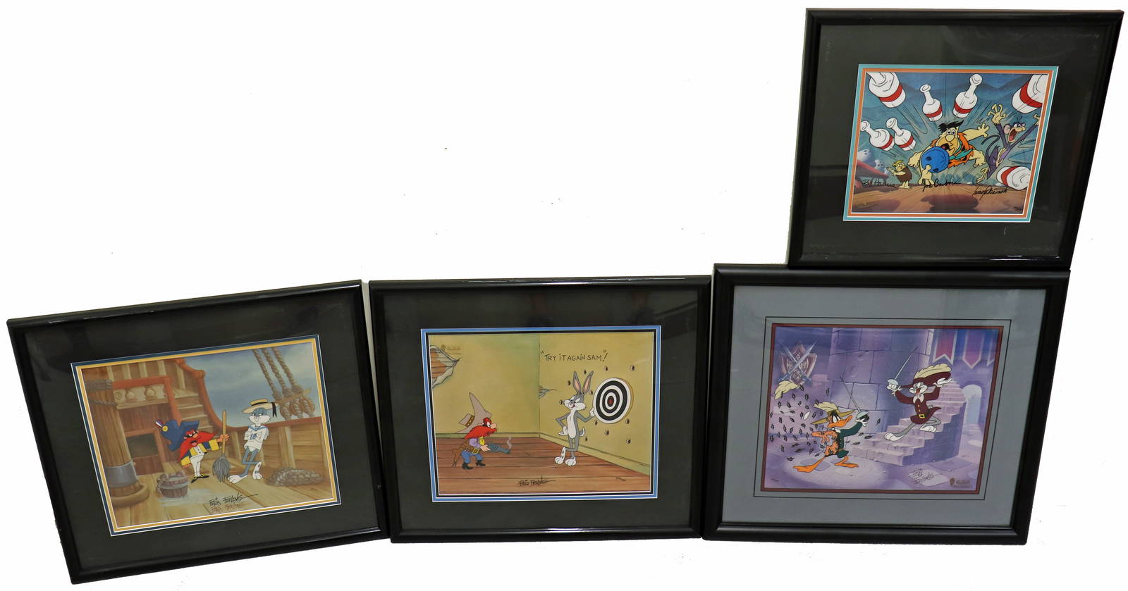 (4) Signed Animation Cels Auction