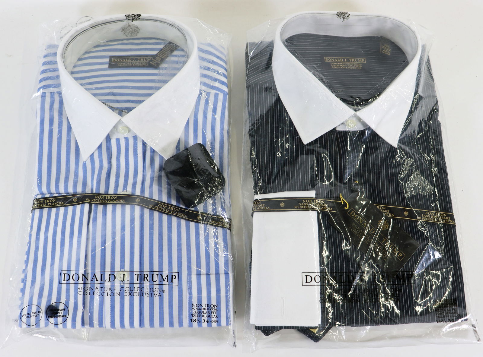 (2) Donald Trump Dress Shirt Sets - Brand New Auction