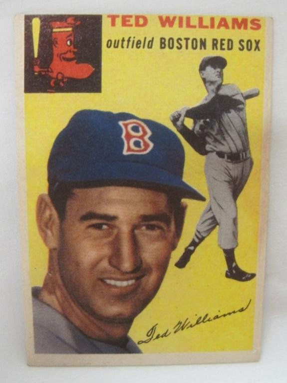 1954 TOPPS TED WILLIAMS BASEBALL CARD - Oct 27, 2012 | Vero Beach ...