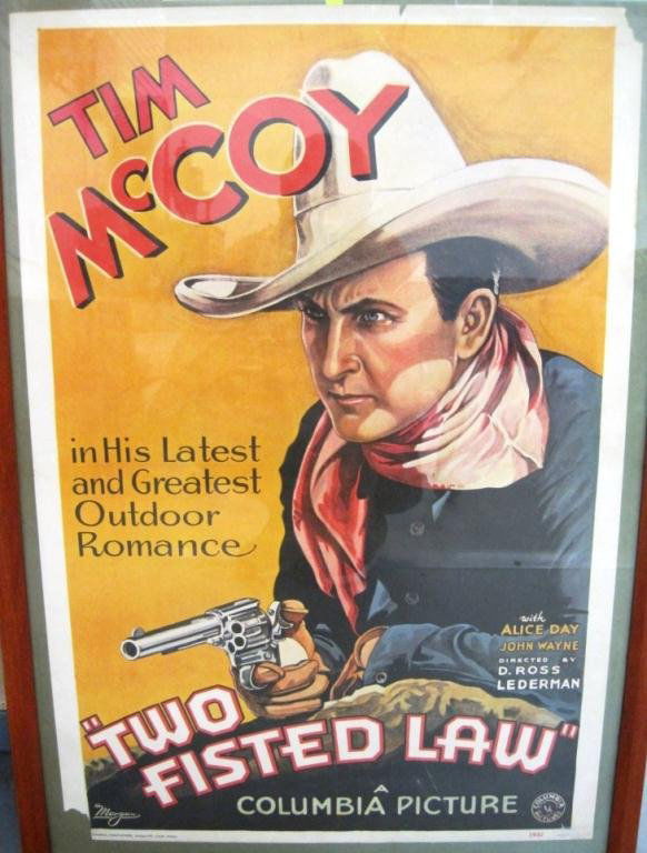 TIM MCCOY TWO FISTED LAW POSTER