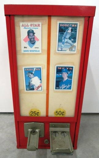 Vintage Baseball Card Dispenser
