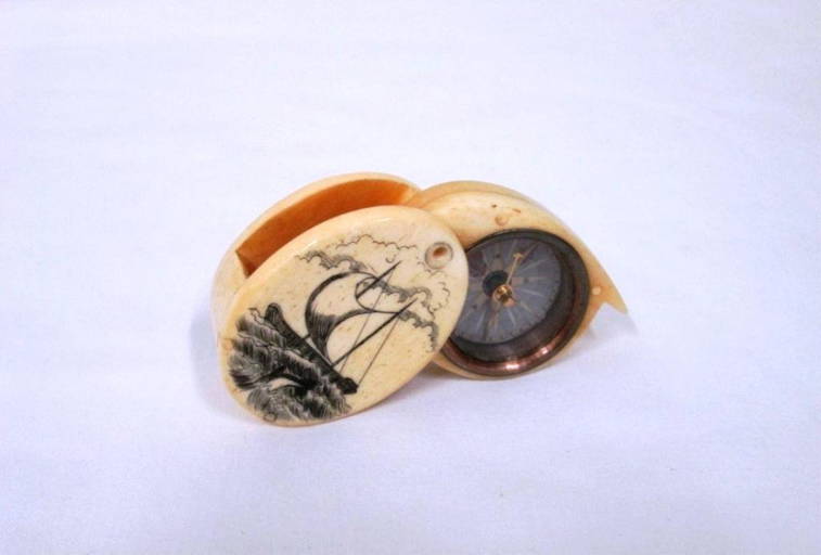 S. Emery Salem Scrimshaw Compass