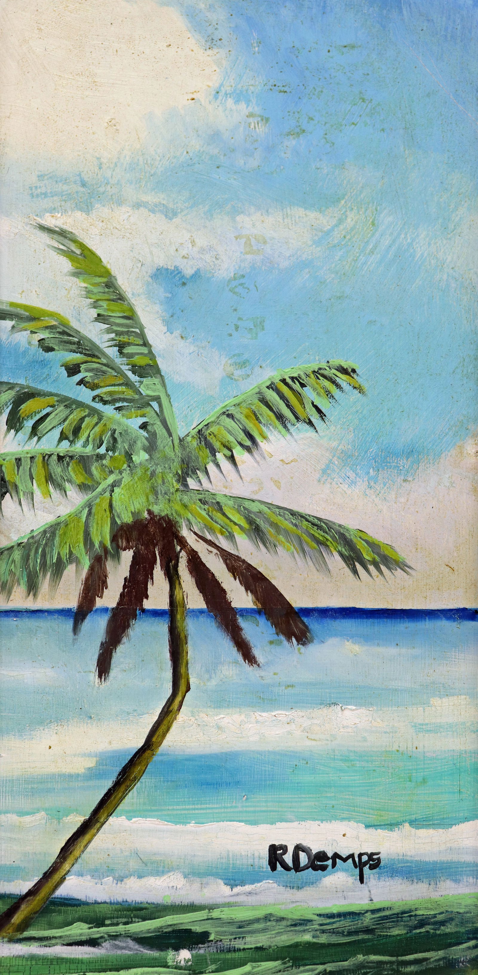 Rodney Demps Beach Palm Highwaymen Painting - Jul 26, 2025 | Vero Beach ...