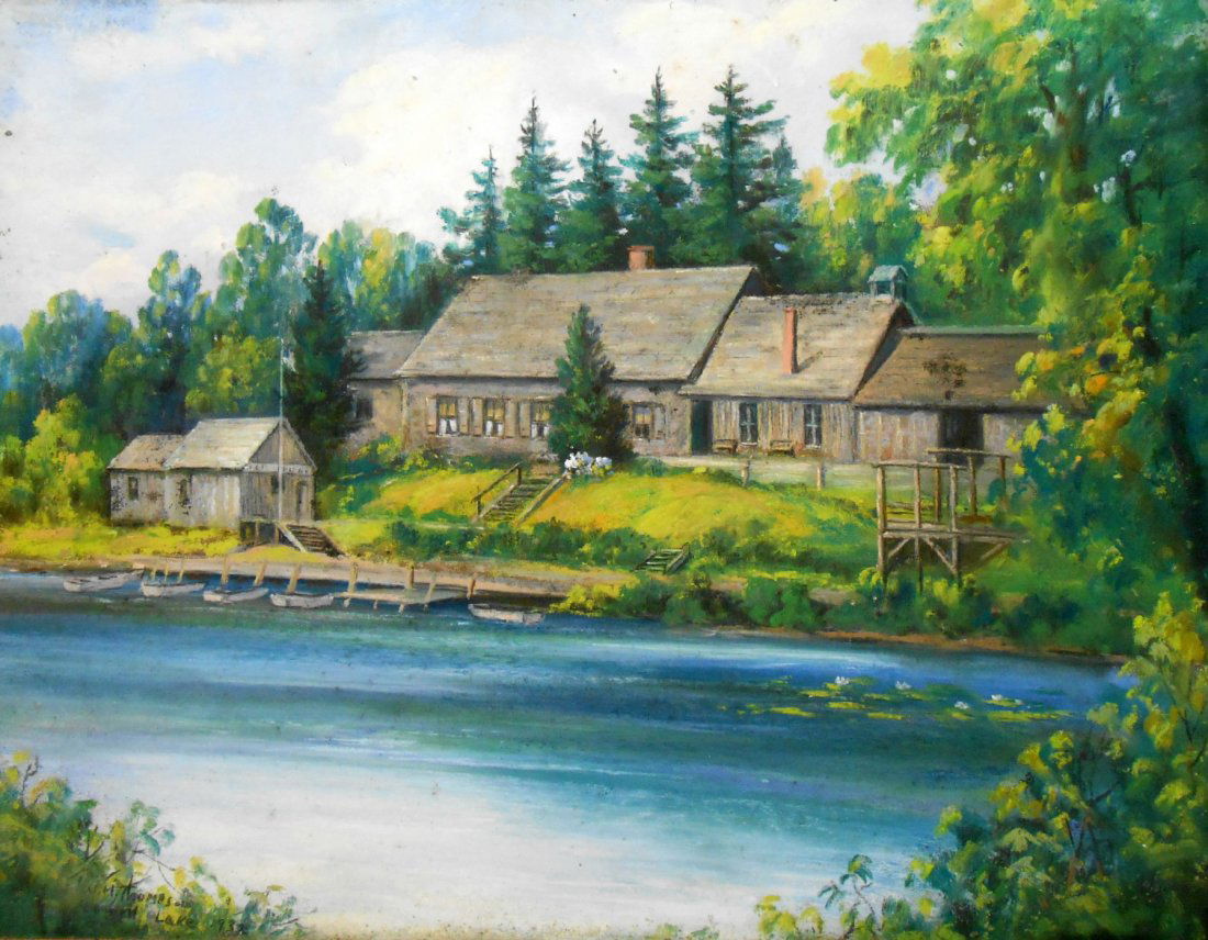 W M THOMPSON PASTEL PAINTING