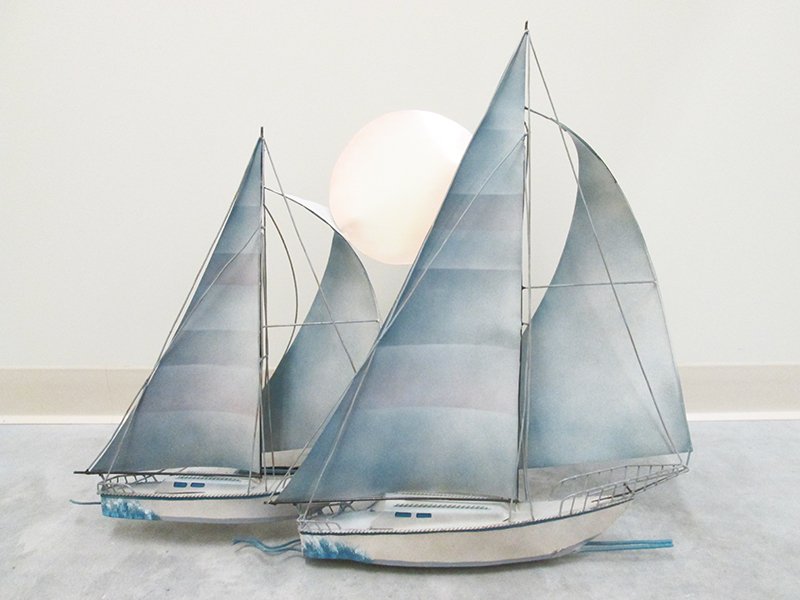 JOANNE FERRARA METAL SHIP ART