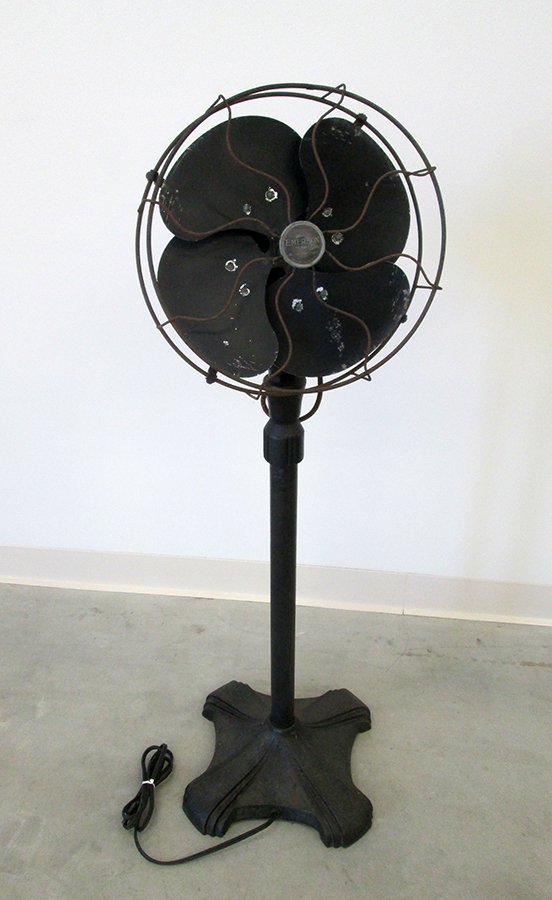 ANTIQUE OSCILLATING EMERSON PEDESTAL FAN