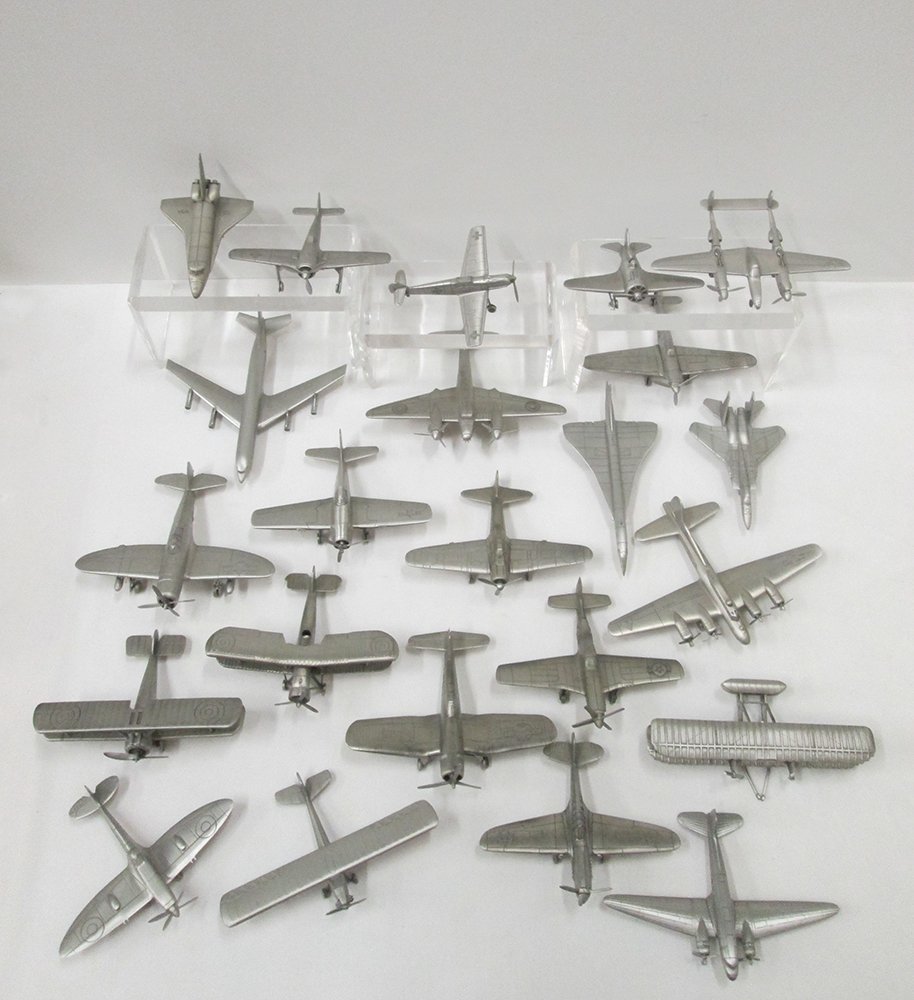 Danbury Mint Pewter Airplane Collection