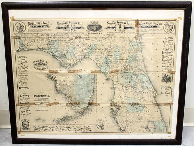 19TH CENTURY FLORIDA MAP - Mar 15, 2014 | Vero Beach Auction in FL