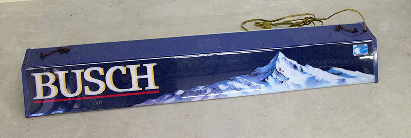BUSCH POOL TABLE LIGHT - Mar 15, 2014 | Vero Beach Auction in FL
