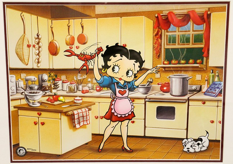 BETTY BOOP KITCHEN GODDESS LITHOGRAPH